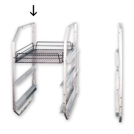 Under Bar Rack - 3 Tier, Left side only: Pack of 1 – The Flying Fork