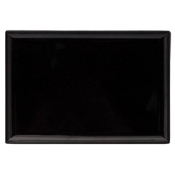 Rect. Platter - Black, 350 x 240mm: Pack of 6 | The Flying Fork